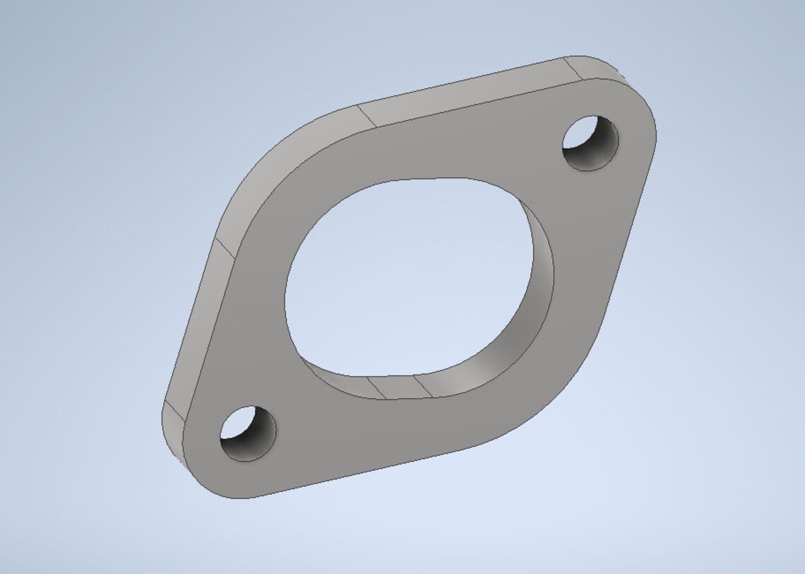 BMW E60 M5 V10 S85B50 Exhaust Manifold Flange DXF File - Etsy