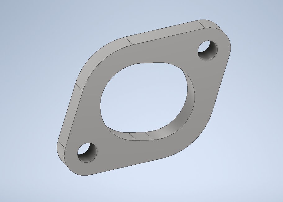 BMW E60 M5 V10 S85B50 Exhaust Manifold Flange DXF File - Etsy