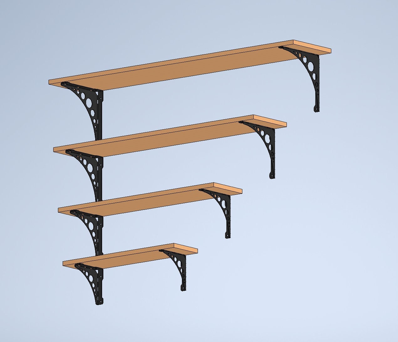 Shelf Brackets DXF, PDF, STP Production Files - Etsy