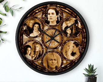 The Labyrinth Wall Clock, David Bowie, Jareth and Sarah. - Etsy