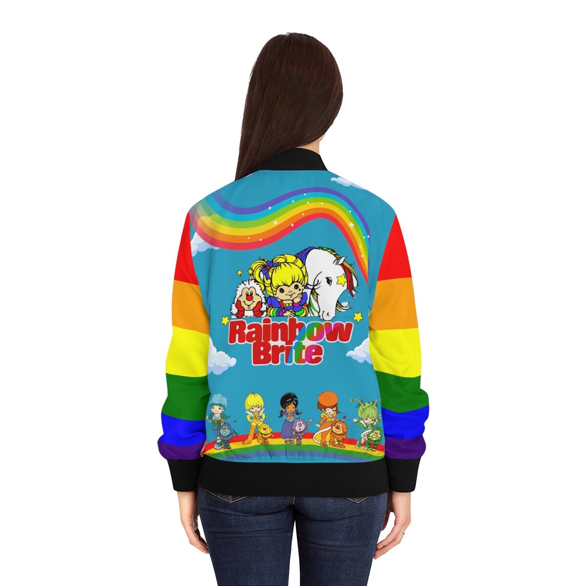 Rainbow Brite & the Color Kids Women's Bomber Jacket - Etsy