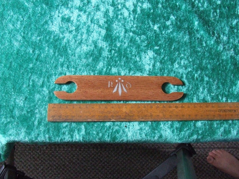 Mahogany Wood Stick Flat Shuttles Weaving Loom, Rigid Heddle, Tapestry ...