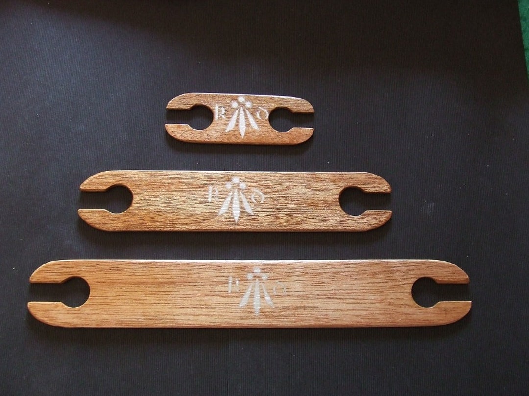 Mahogany Wood Stick Flat Shuttles Weaving Loom, Rigid Heddle, Tapestry ...