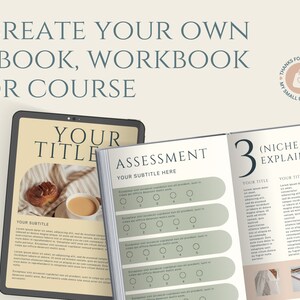 Ebook Template Canva | Minimalist Pastel Workbook | Course Creator ...