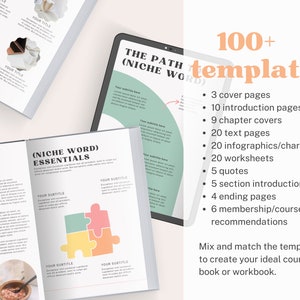 Ebook Templates Pastel | Canva Workbook Colorful | Course Creator Ebook ...