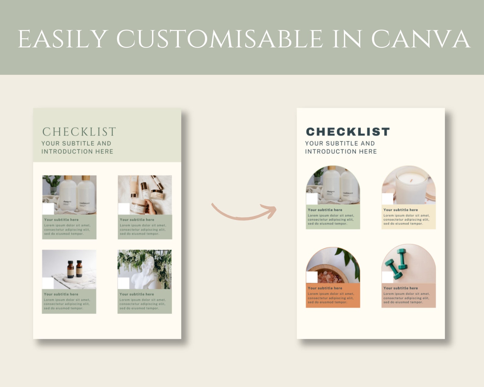 Ebook Template Canva | Minimalist Green Pastel Workbook | Course ...