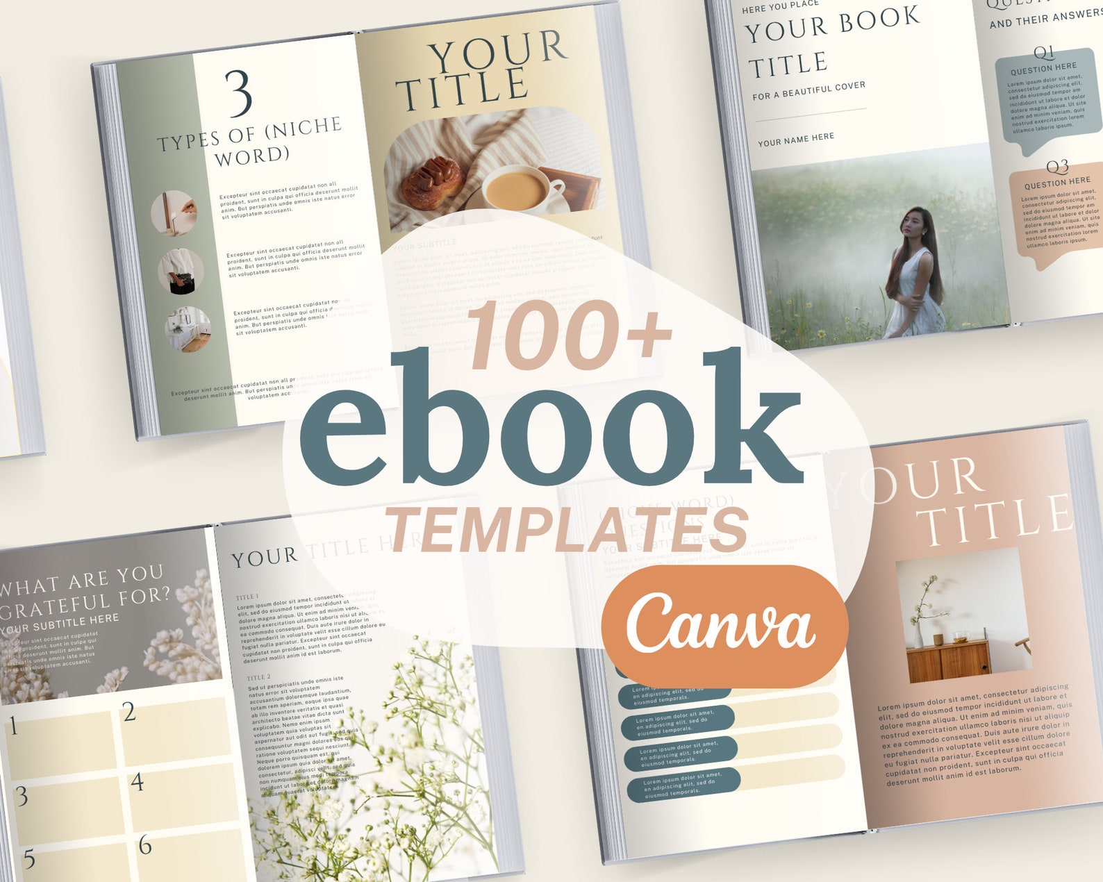 Ebook Template Canva | Minimalist Pastel Workbook | Course Creator ...