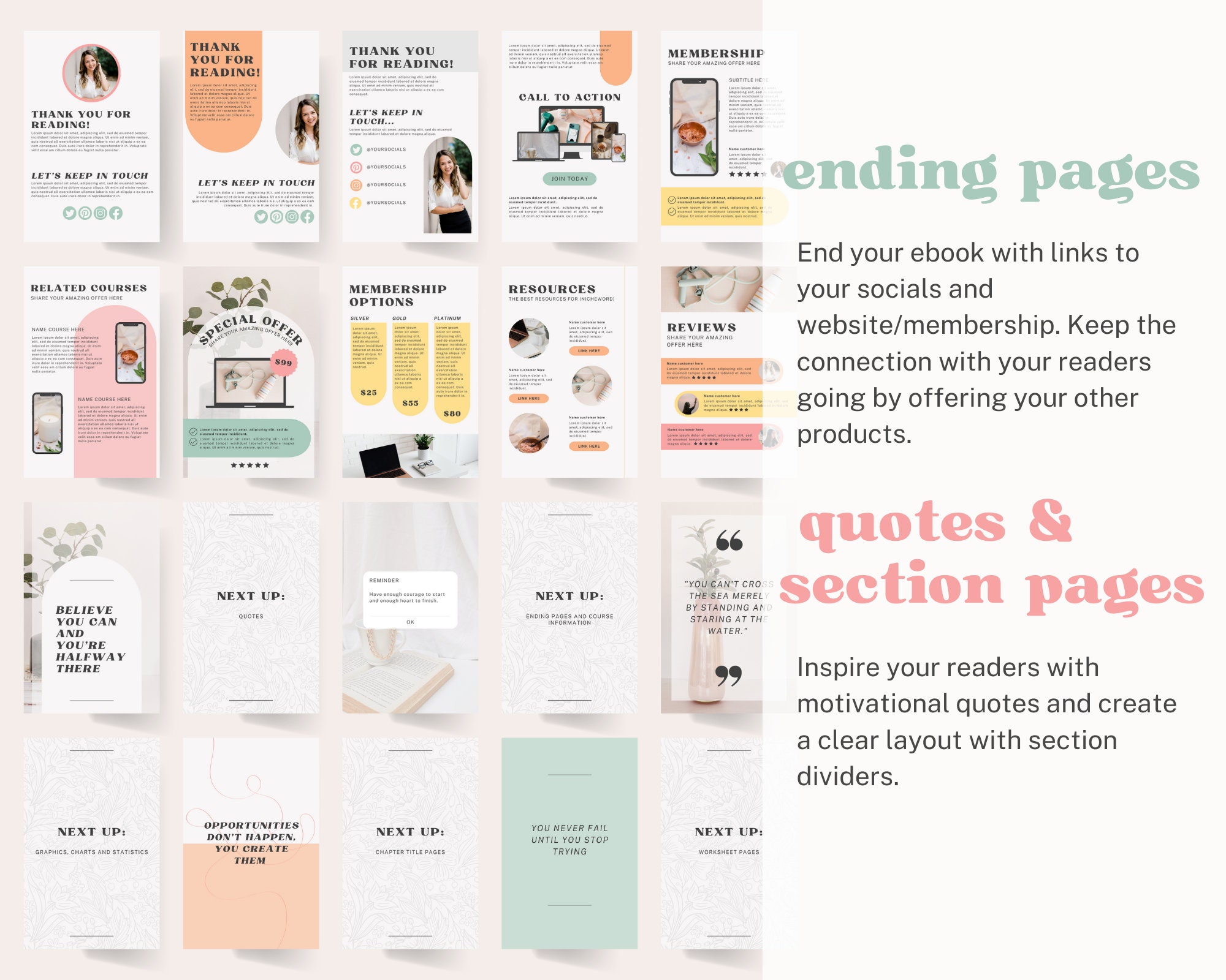 Ebook Templates Pastel Canva Workbook Colorful Course - Etsy Australia