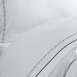 Luxury Embroidered Duvet Cover for Your Bedroom. 100% Organic Cotton ...