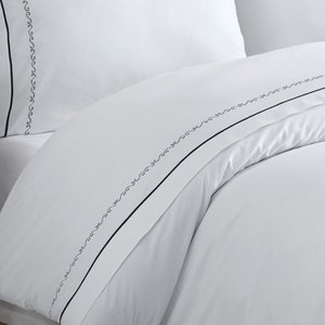 Luxury Embroidered Duvet Cover for Your Bedroom. 100% Organic Cotton ...