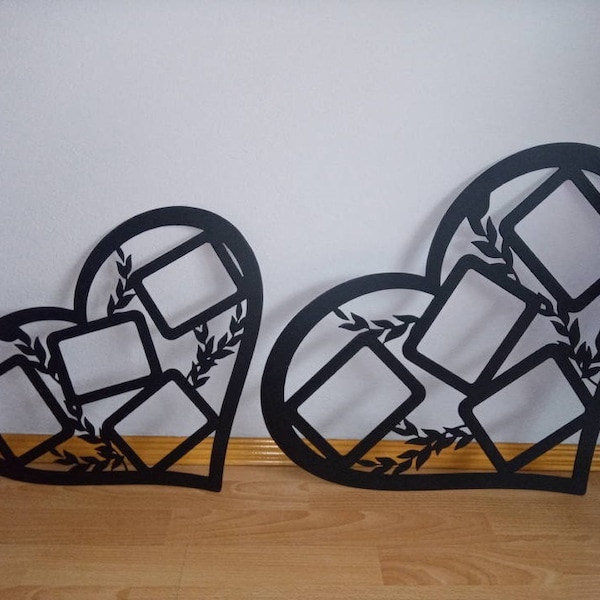 Heart Shaped Picture Frames - Etsy