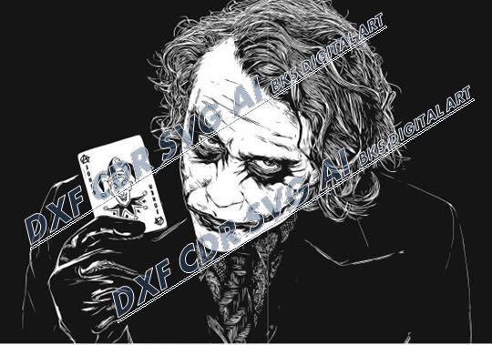 Engraving Joker Vector Laser Cut - Etsy