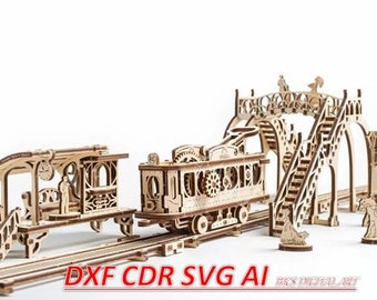 3d Laser Cut Train File - Etsy