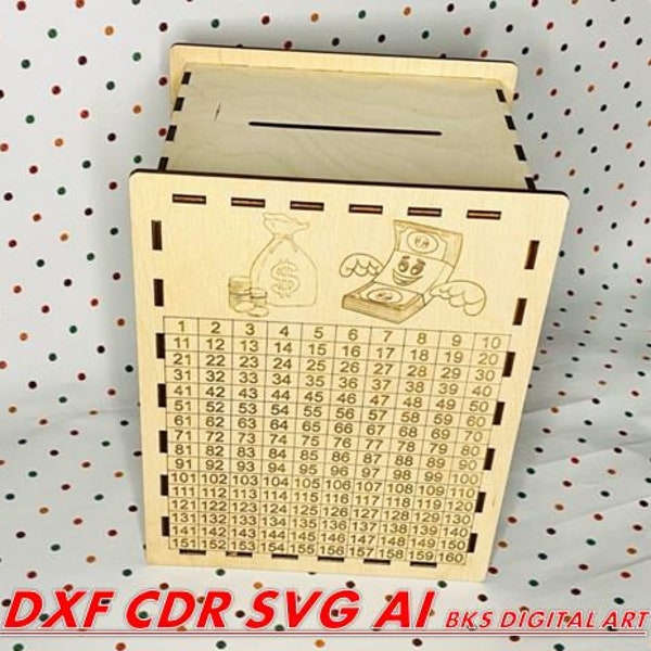 Laser Cut Money Bank Files - Etsy