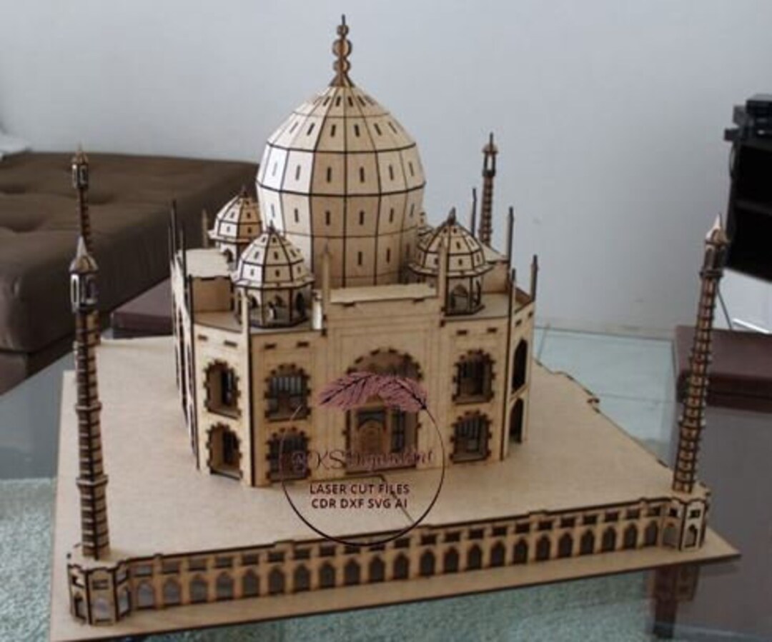 Buy Laser Cut Taj Mahal Vector Files Taj Mahal CDR DXF SVG Ai Online in ...