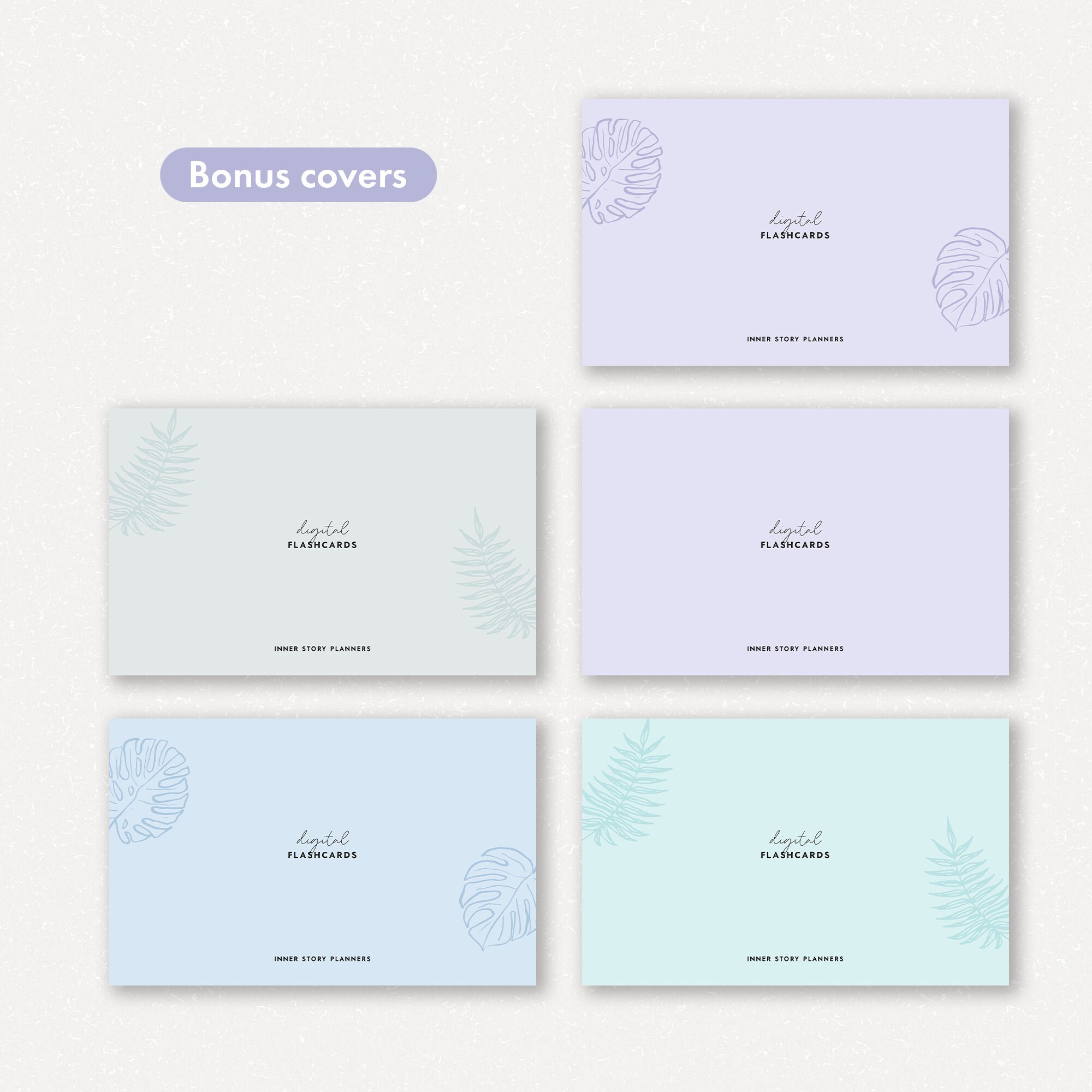 Digital Flashcards, 48 Student Flash Card Notebooks for Goodnotes and ...