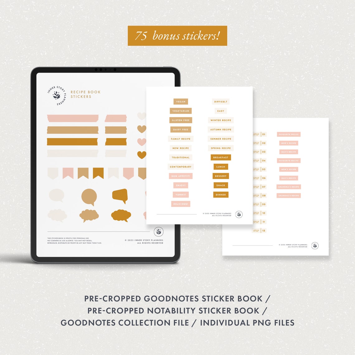Digital Recipe Book: Goodnotes, Notability iPad Planner (PDF) - Etsy