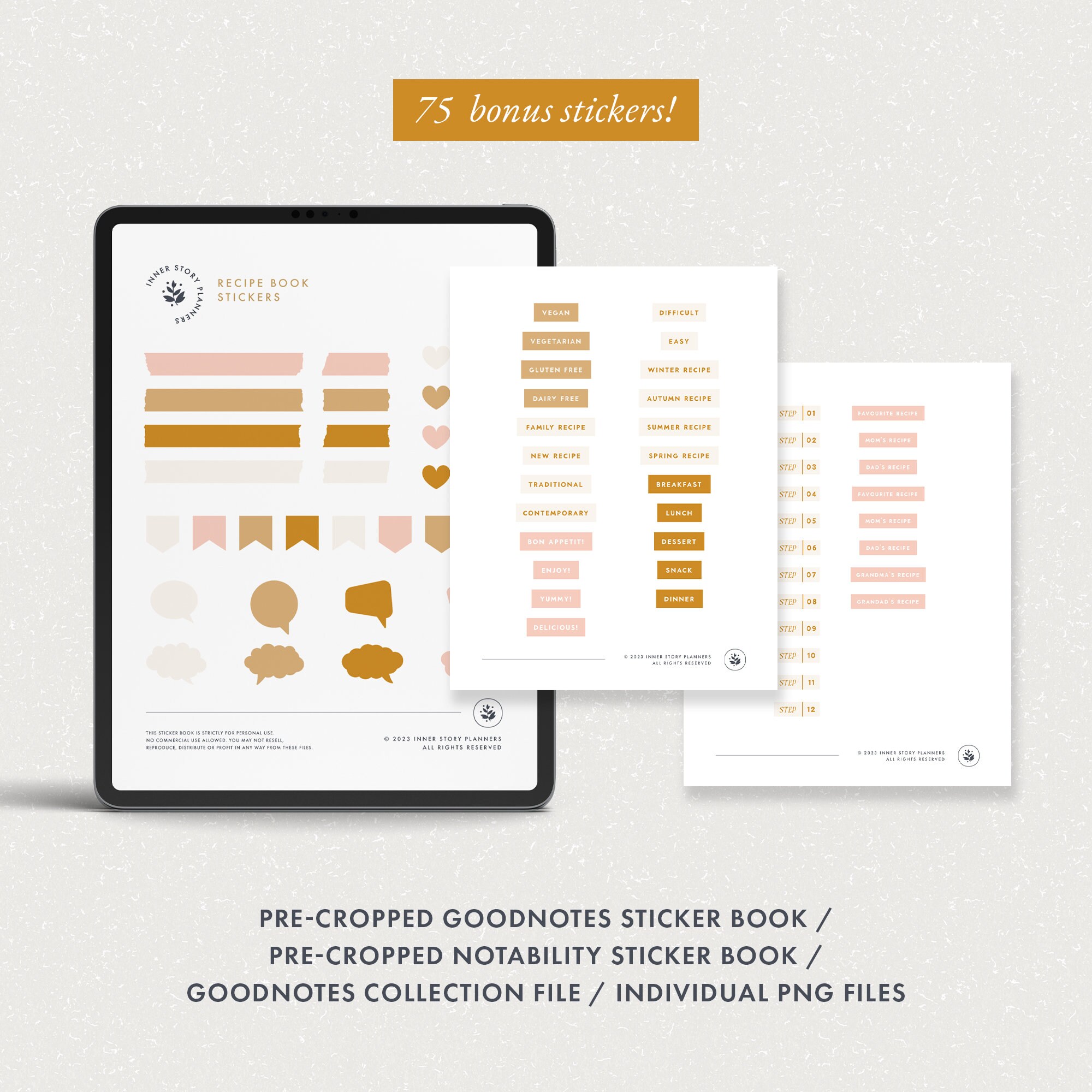 Digital Recipe Book: Goodnotes, Notability iPad Planner (PDF) - Etsy