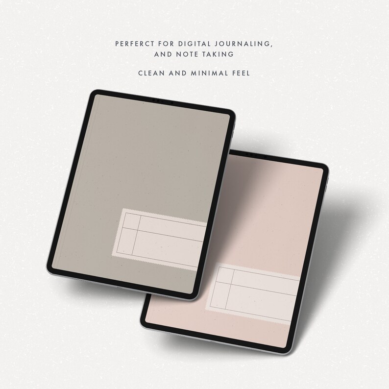 Earthy Neutral Digital Notebook Covers: Minimalist Design (digital ...