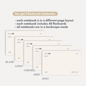 Digital Flashcards: 48 Study Flip Cards for Goodnotes, Notability (PDF ...