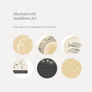 Celestial Zodiac Digital Stickers: Astrology Planner (goodnotes ...