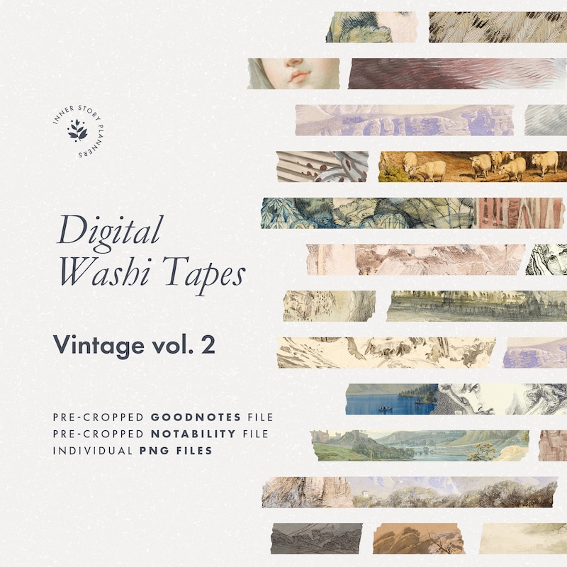 Digital Washi Tape - Etsy