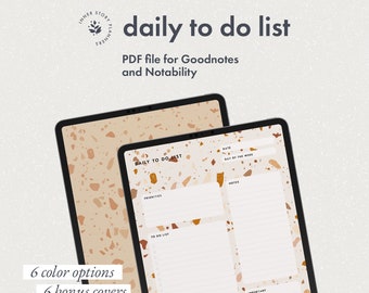 To Do List Goodnotes Template, Digital to Do List, Digital Planner ...
