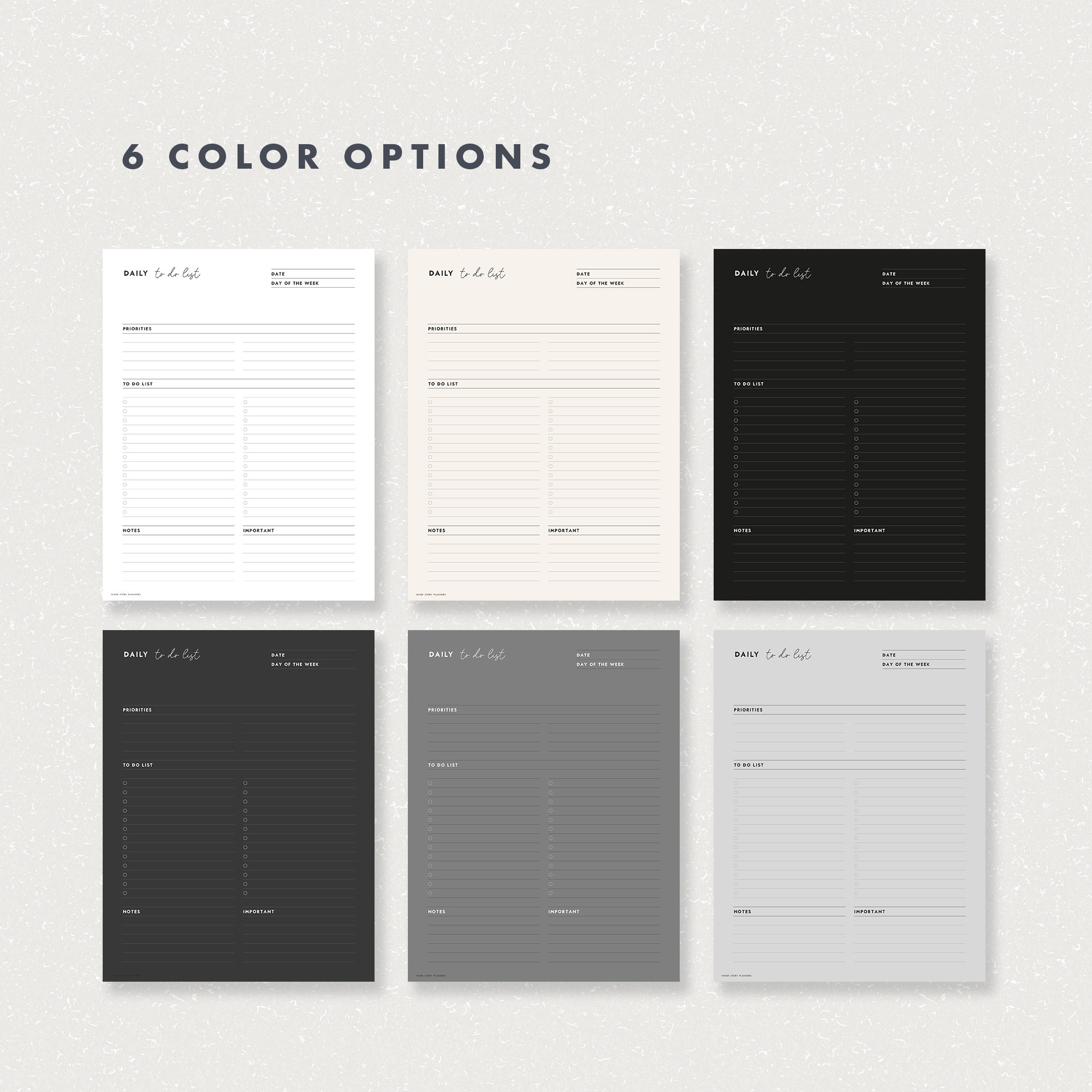 Minimalist Daily to Do List Template: Planning Pages for Goodnotes ...