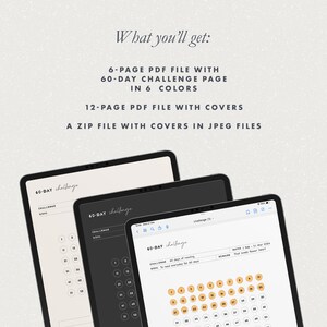 60-day Challenge Goodnotes Template: Minimalist Habit Tracker (PDF) - Etsy
