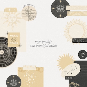 Celestial Zodiac Digital Stickers: Astrology Planner (goodnotes ...