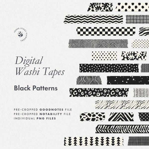Digital Washi Tape - Etsy