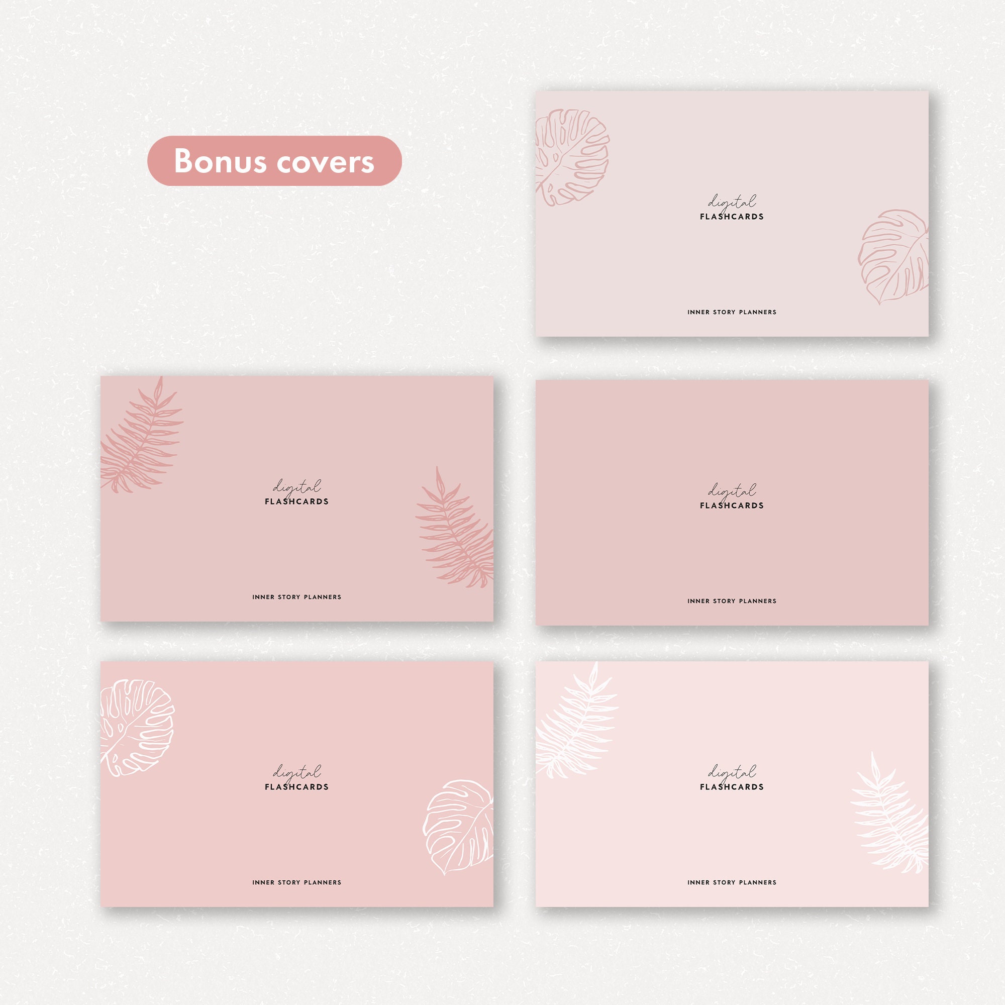 Digital Flashcards, 48 Student Flash Card Notebooks for Goodnotes and ...