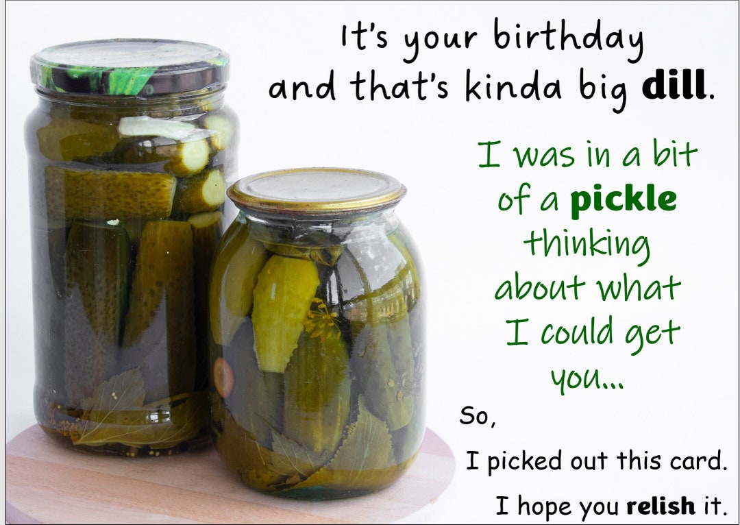 Birthday Card | Food Puns | Joke | Funny Postcard | Greeting Cards ...