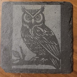 Your Sprit Animal Laser Engraved Slate Coasters - Etsy