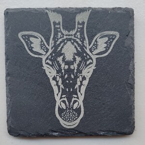 Your Sprit Animal Laser Engraved Slate Coasters - Etsy