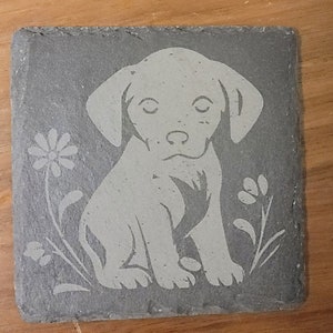 Your Sprit Animal Laser Engraved Slate Coasters - Etsy