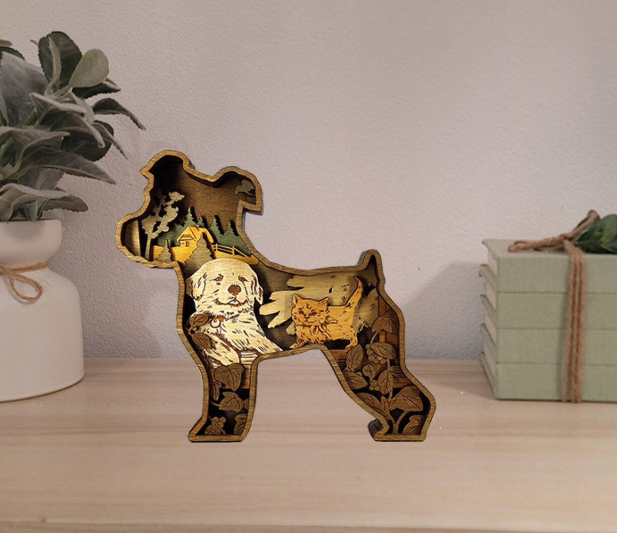 Laser Cut Puppy With Interior Design - Etsy