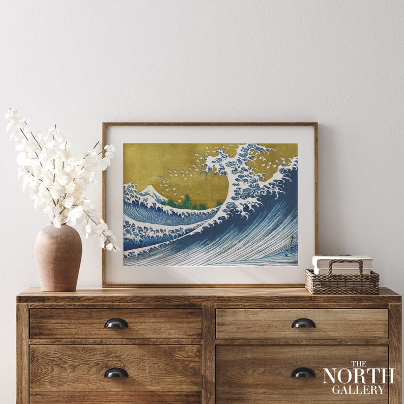 Japanese Art the Great Wave Mount Fuji Poster Reproduction - Etsy