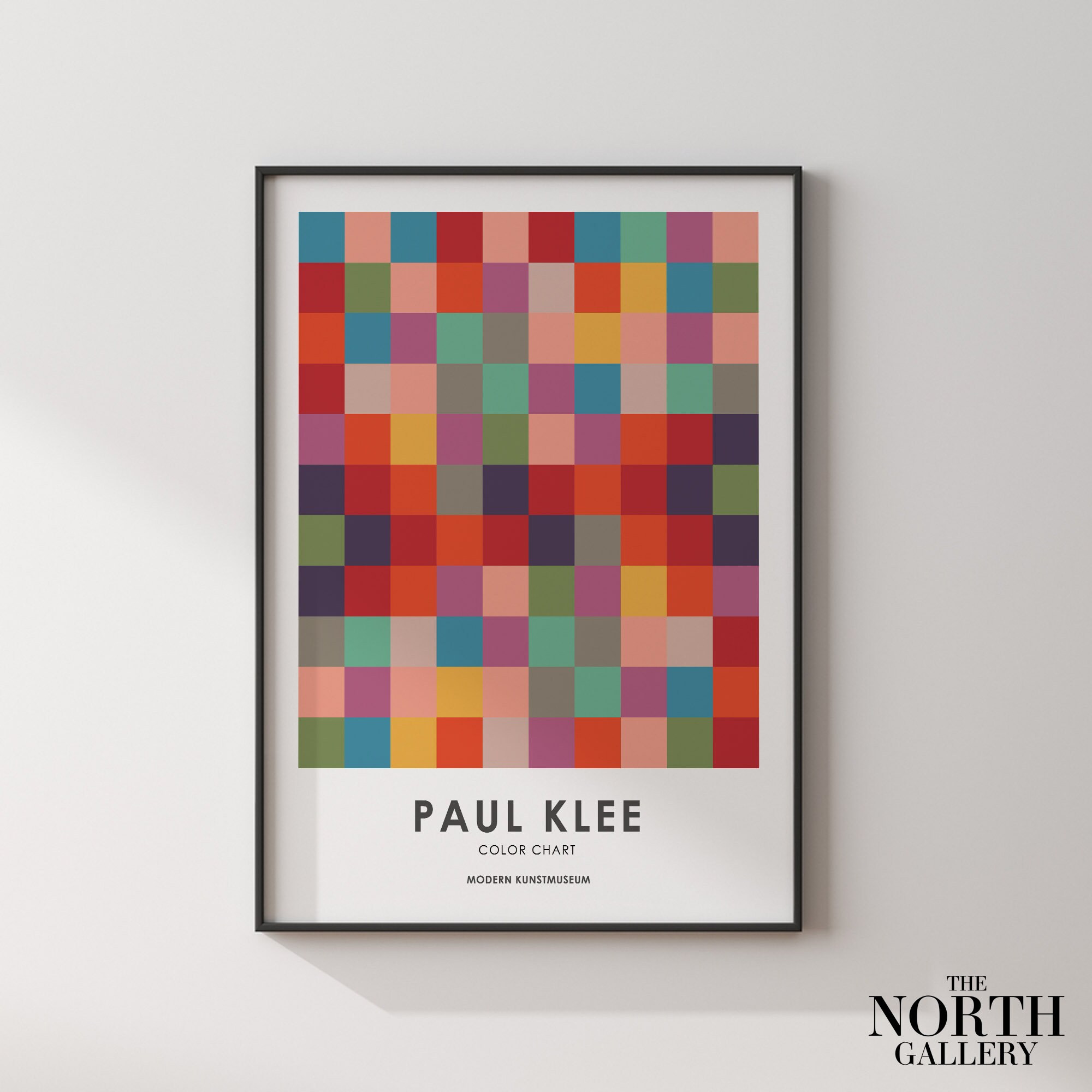 Paul Klee Exhibition Poster, Color Chart, Paul Klee Art Print ...