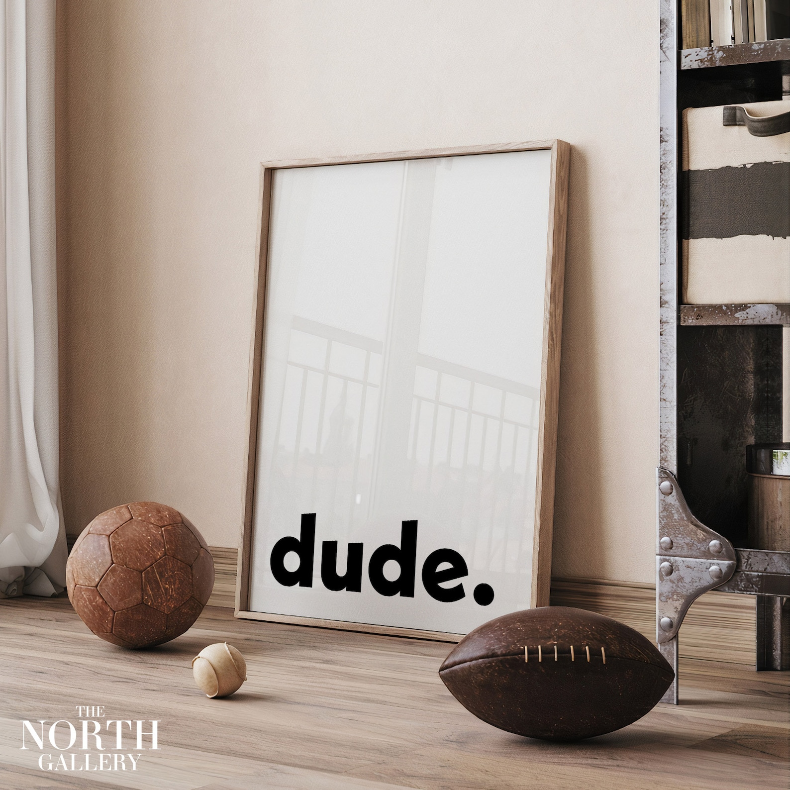 Dude Typography Print, Monochrome Kids Room Decor - Etsy
