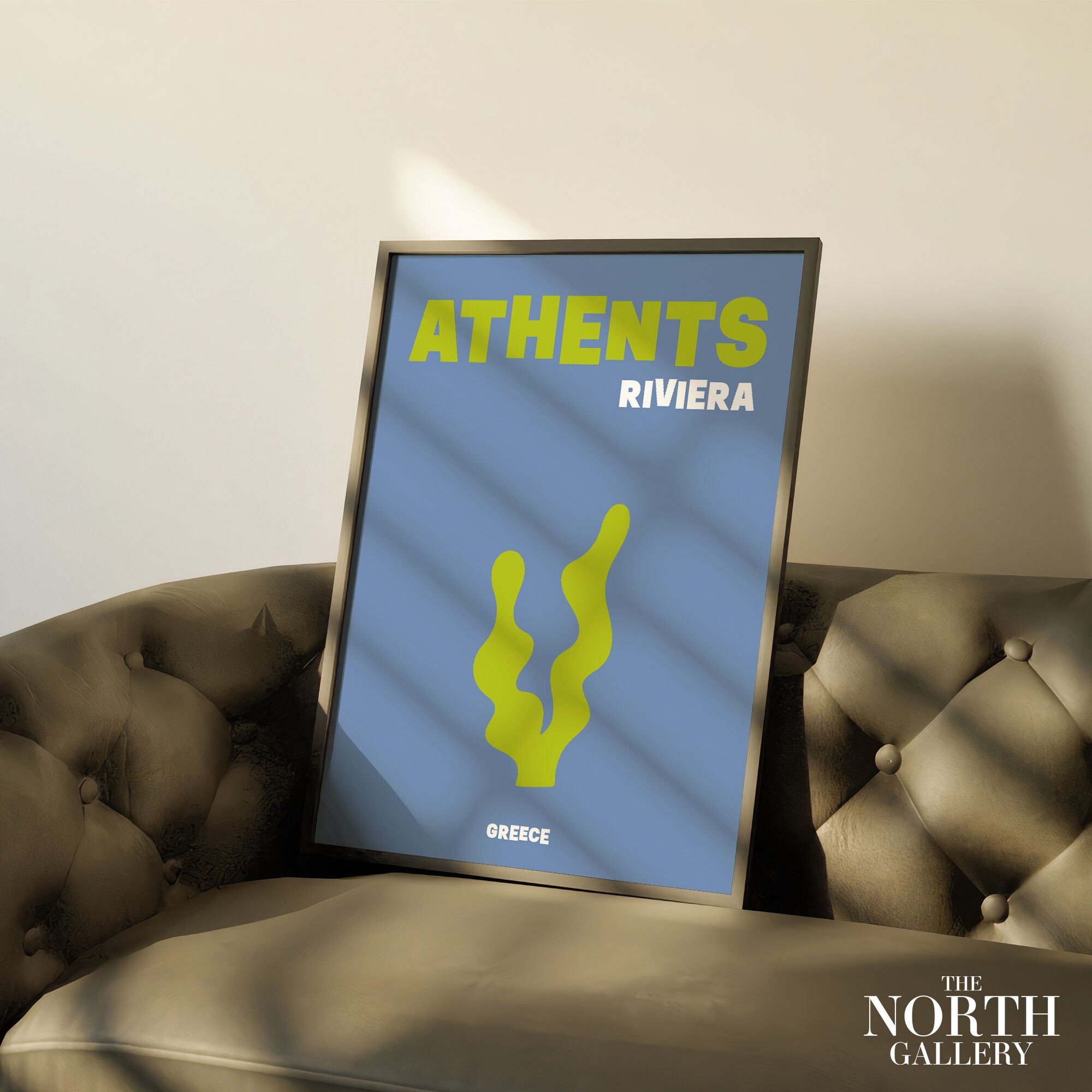 Greece Athents Riviera Travel Print, Preppy Travel Poster, Bohemia ...