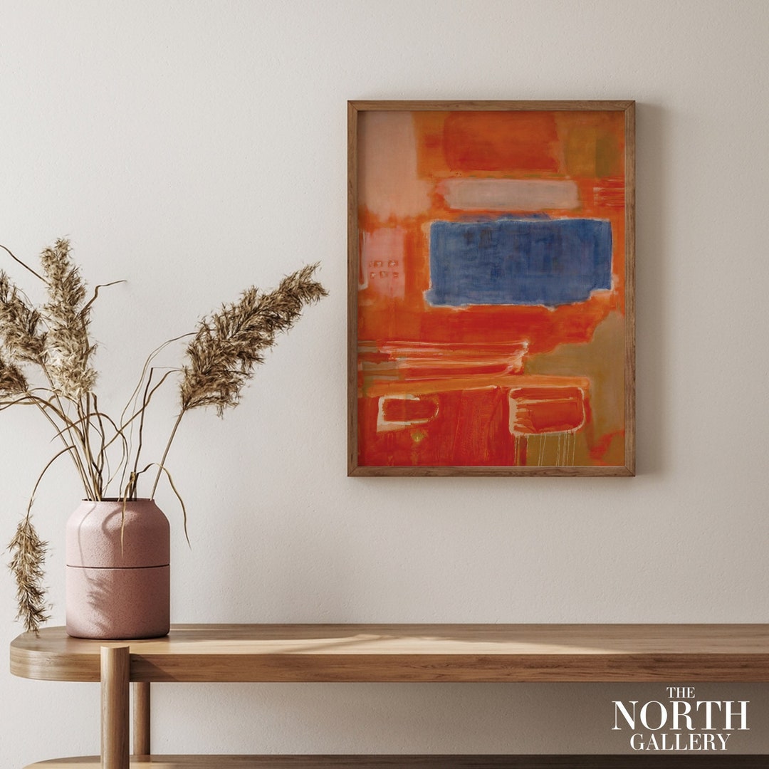 Mark Rothko Poster, Warm Colors, Abstract Poster, Home Wall Decor ...