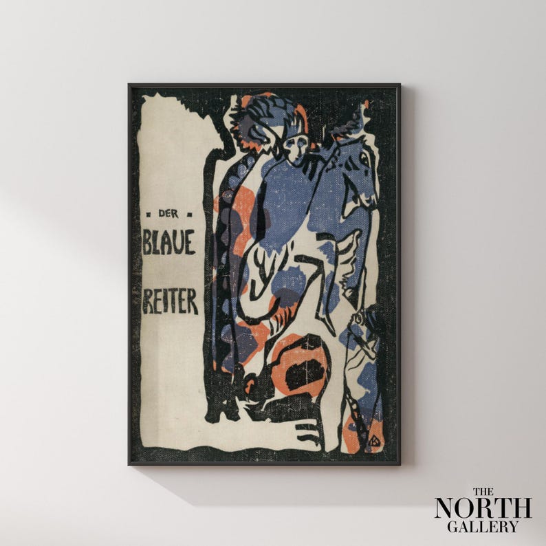 Kandinsky Der Blaue Reiter Poster, Expressionist Rider Art Print ...