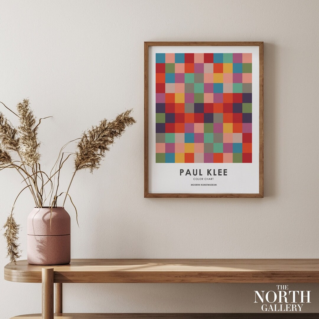 Paul Klee Exhibition Poster, Color Chart, Paul Klee Art Print ...