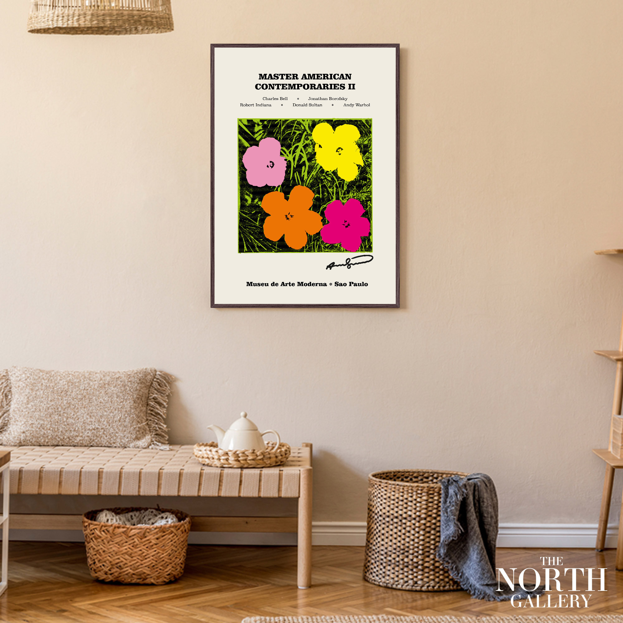 Andy Warhol Flowers Exhibition Poster Print, Andy Warhol Poster Pop Art ...