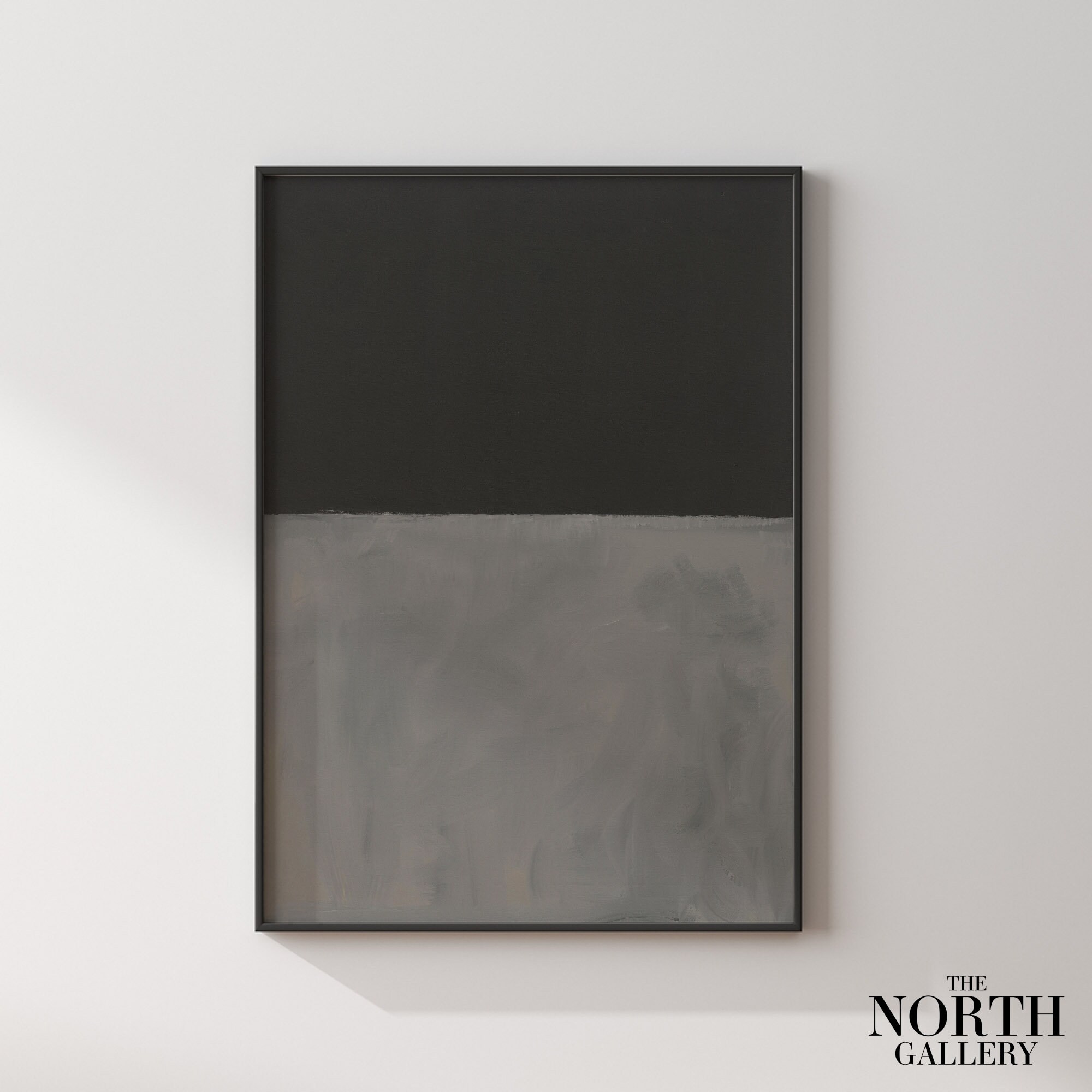 Mark Rothko Art Print, Black and Grey Colors, Exhibition Poster ...