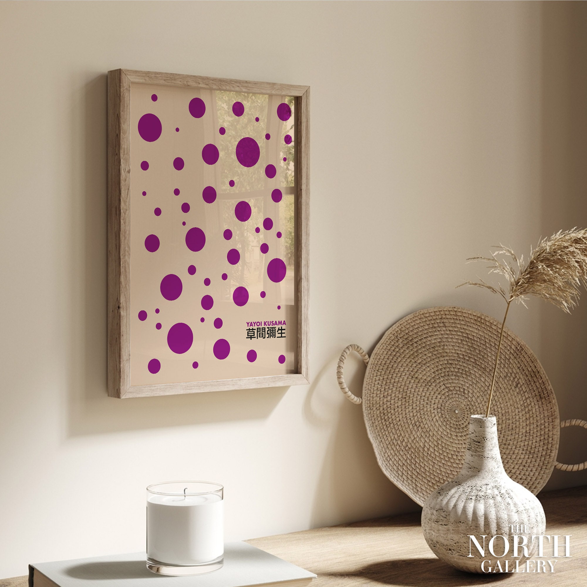 Yayoi Kusama Art Print, Infinity Dots, Kusama Purple Dots, Kusama Polka ...