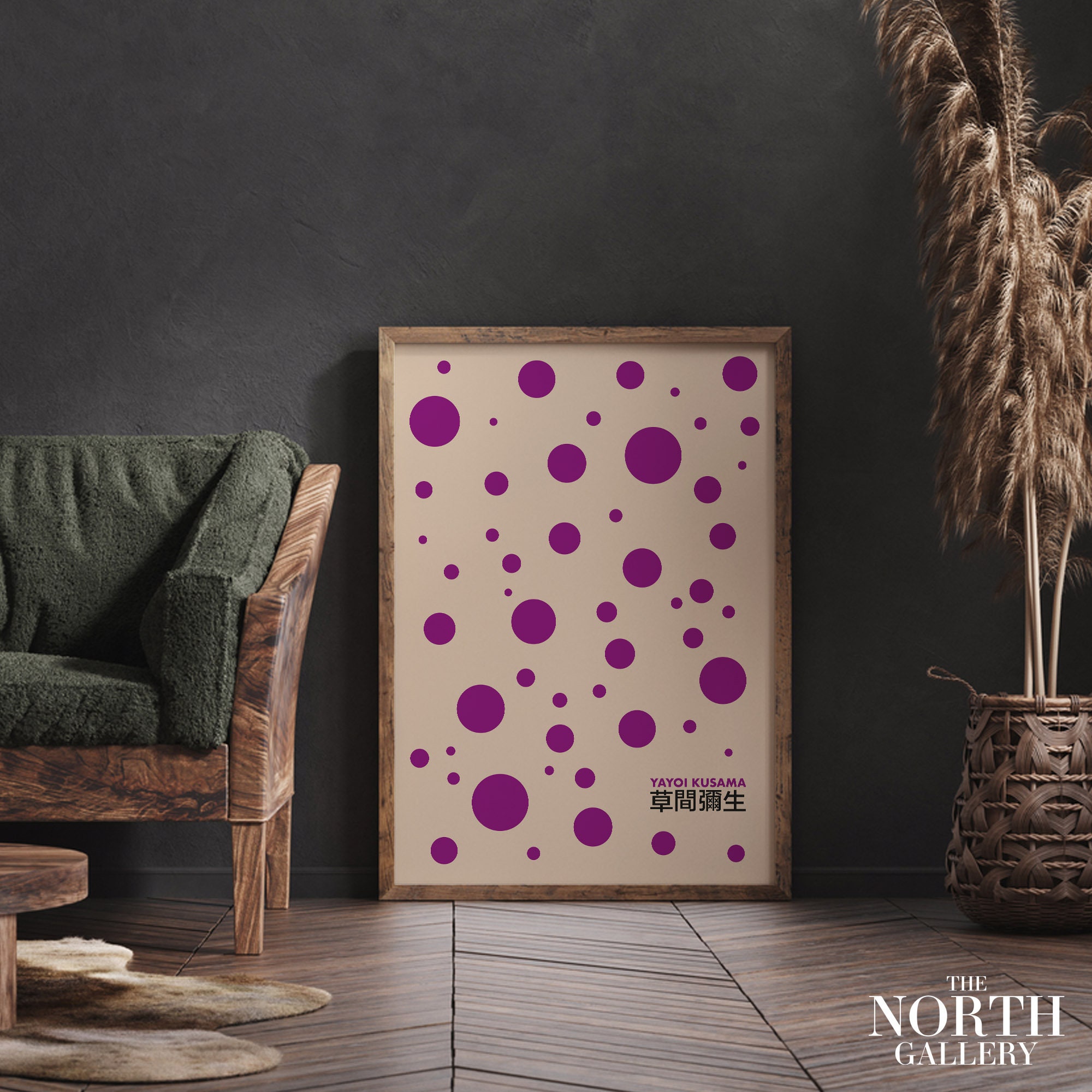 Yayoi Kusama Art Print, Infinity Dots, Kusama Purple Dots, Kusama Polka ...