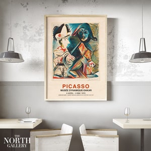Pablo Picasso Museum Exhibition Poster, Vintage Poster, Picasso, Famous ...