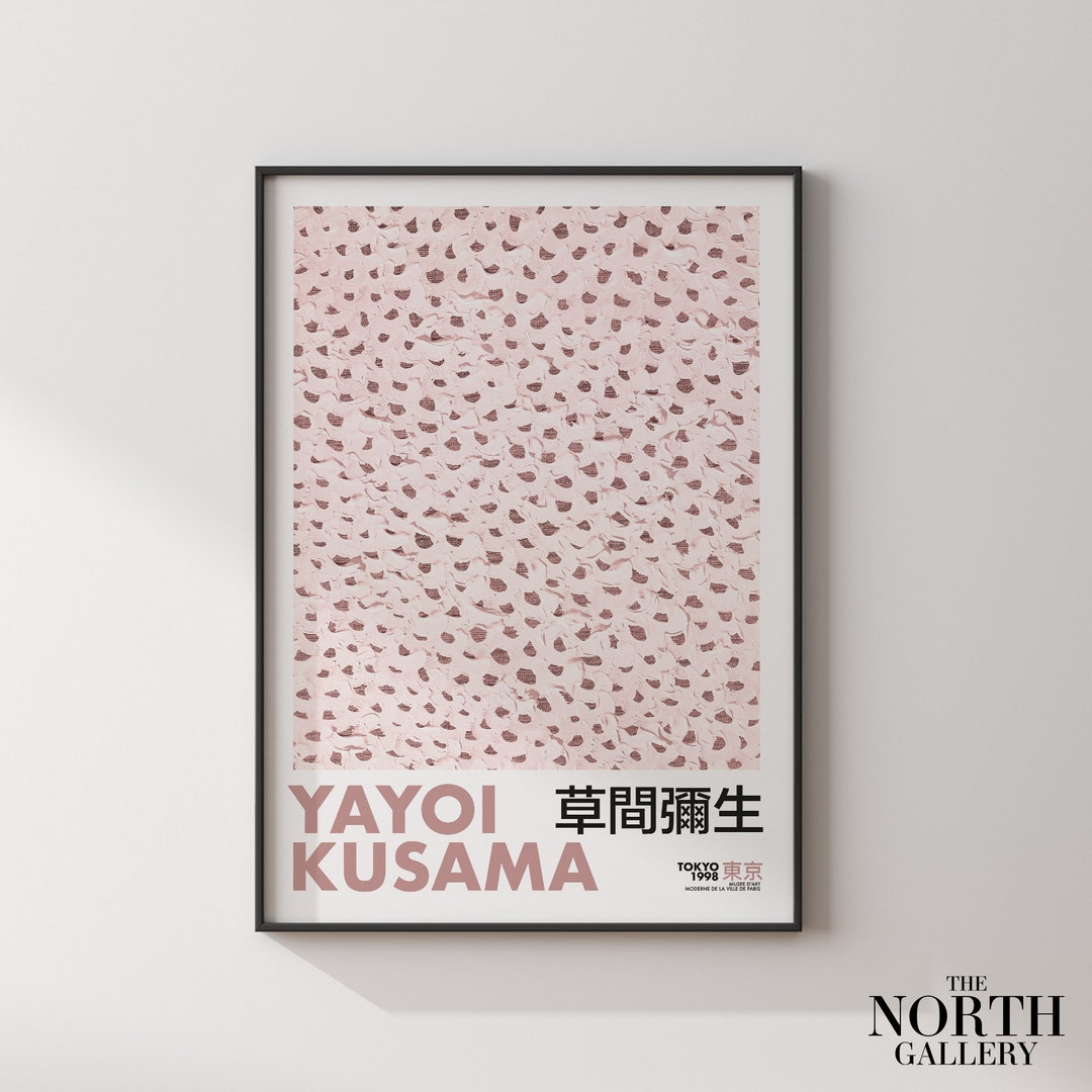 Kusama Infinity Nets, Pastel Colors, Rose Gold Wall Art, Kusama ...